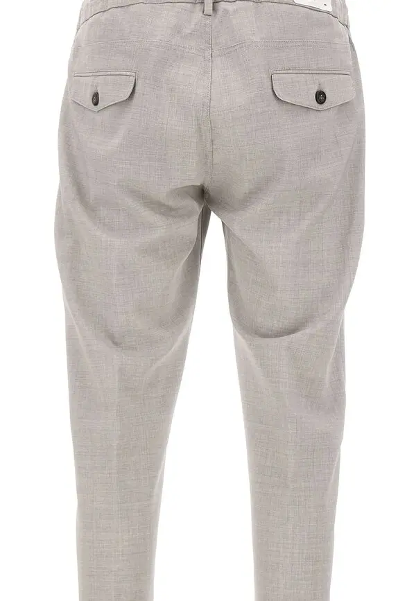 Eleventy Tailored Drawstring Pants - Gray