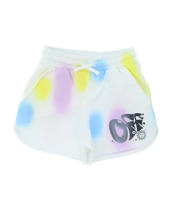 Off-White Tie-dye Graphic Shorts - White
