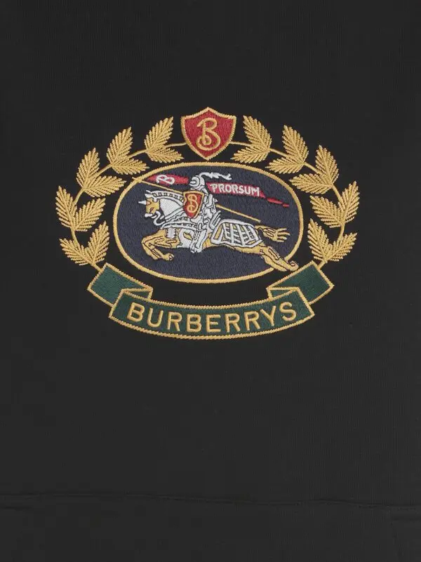 Burberry Embroidered Logo Hooded Hoodie