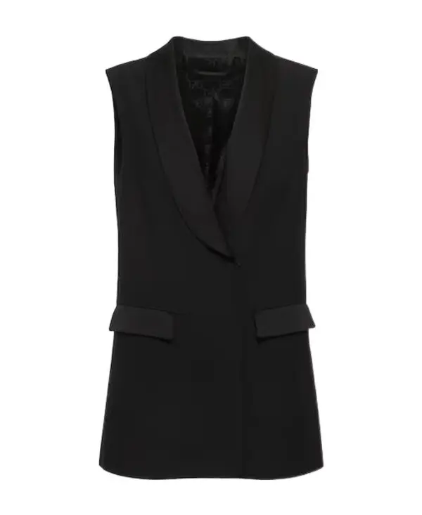 Alberta Ferretti Lapel Pocket Vest