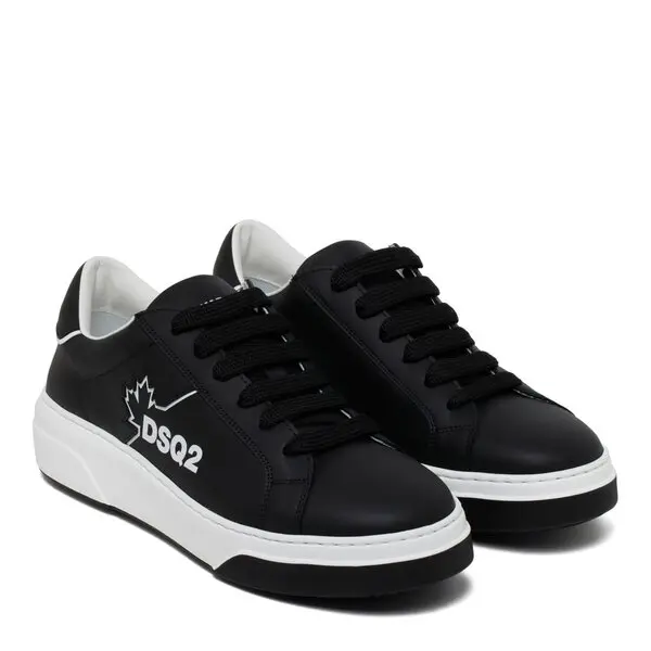 Dsquared2 Round Toe Low Top Casual Sneakers