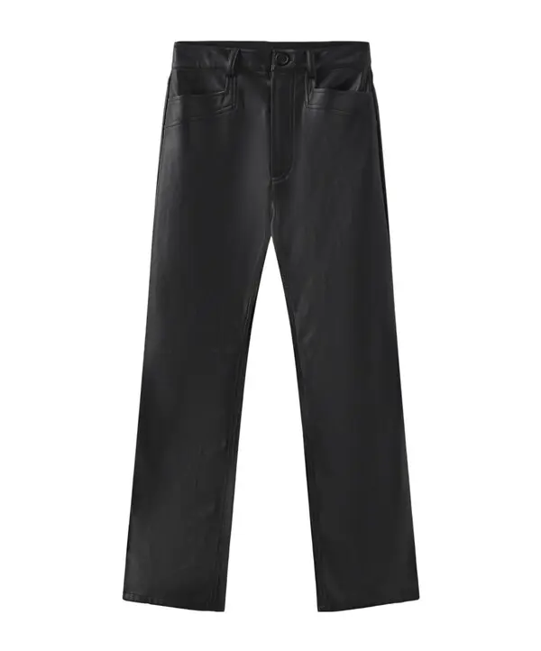 Marissa Chiara Belt Loop Leather Pants