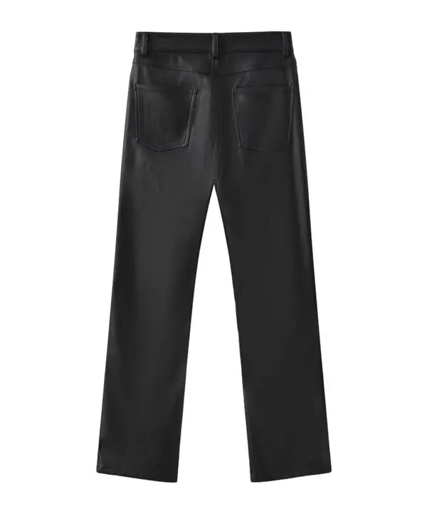 Marissa Chiara Belt Loop Leather Pants