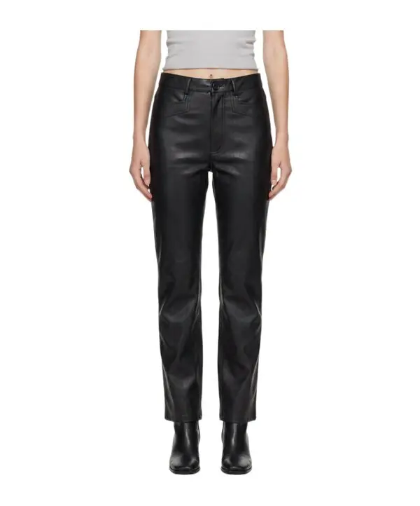 Marissa Chiara Belt Loop Leather Pants