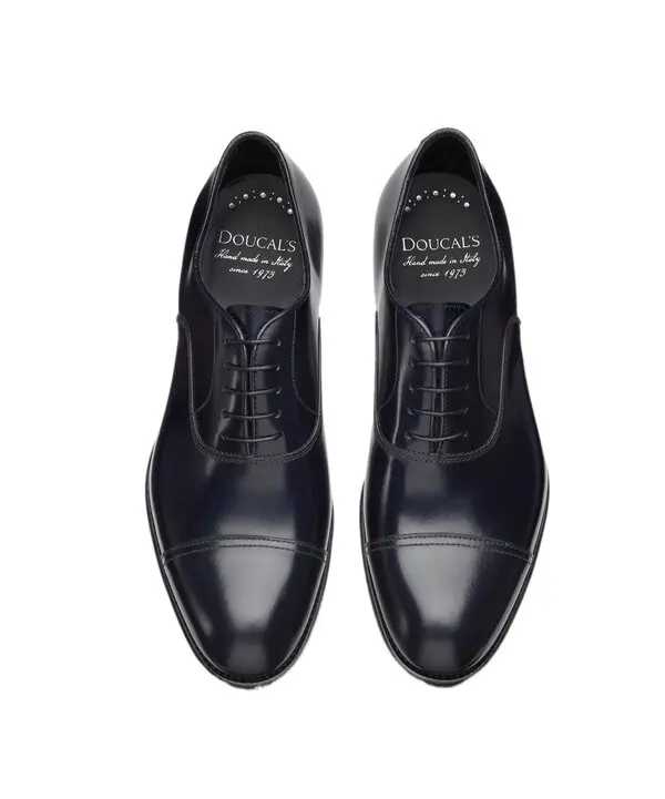 DOUCAL'S Round Toe Oxford Shoes - Blue