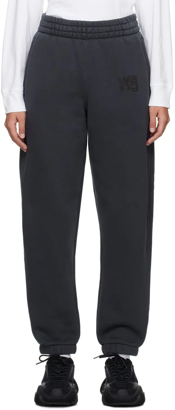 Alexander Wang Puff Logo Sweatpants - Gray