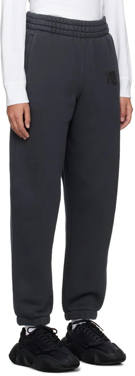 Alexander Wang Puff Logo Sweatpants - Gray