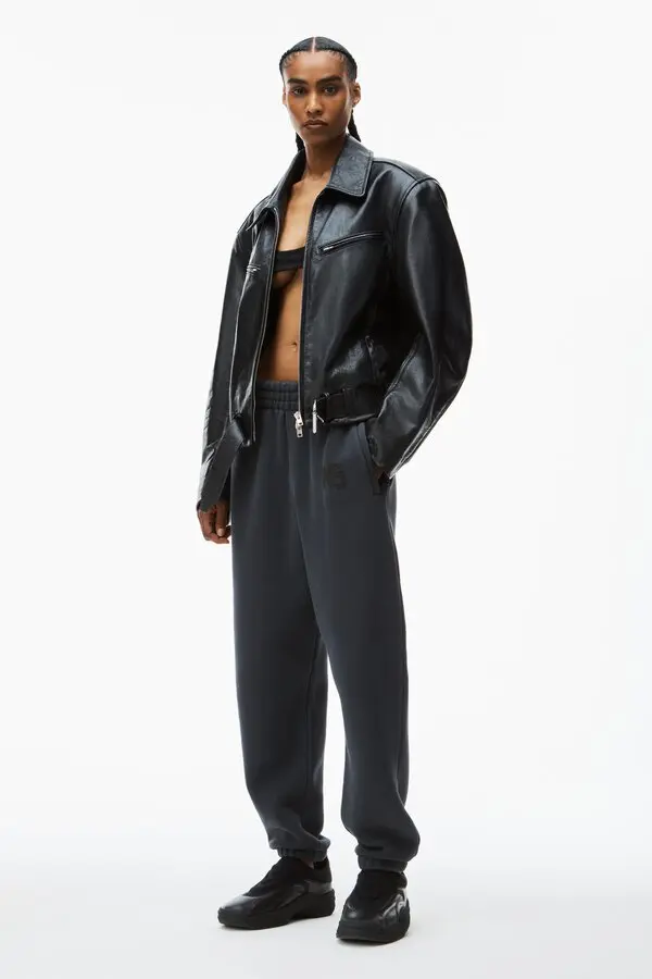 Alexander Wang Puff Logo Sweatpants - Gray