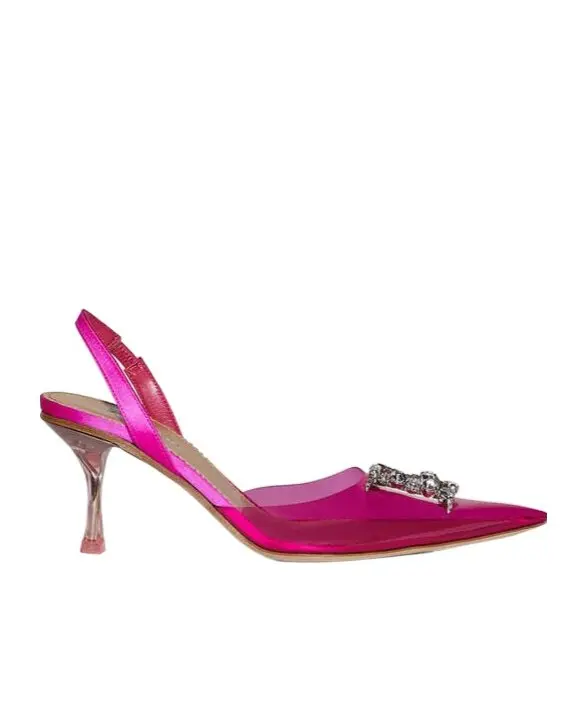 Dsquared2 Embellished Pointed Toe Slingback Pumps