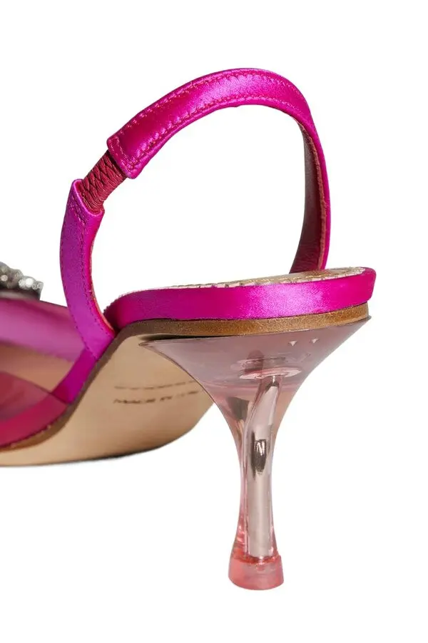 Dsquared2 Embellished Pointed Toe Slingback Pumps