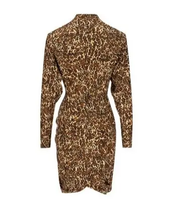 Isabel Marant Étoile Leopard Print" Long-sleeve Dress