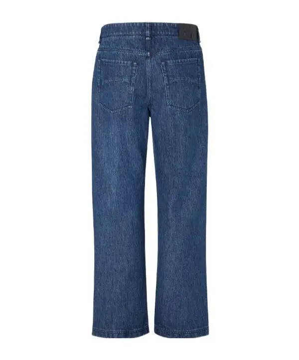 Fendi High Waisted Straight Leg Jeans - Blue