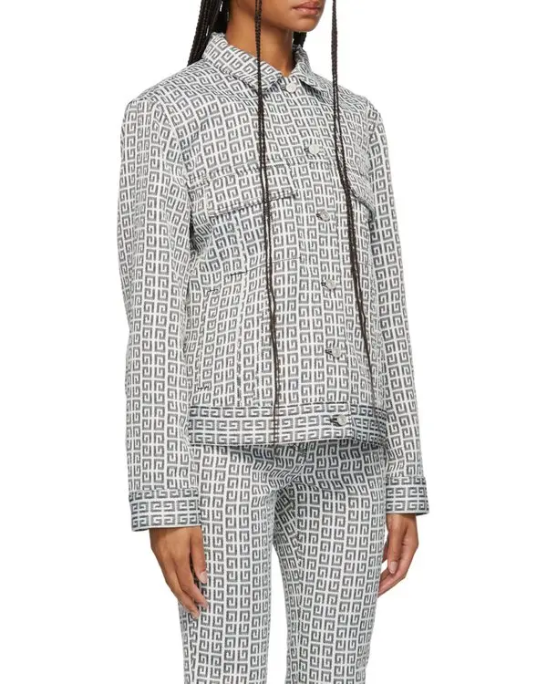 Givenchy 4g Jacquard Denim Jacket