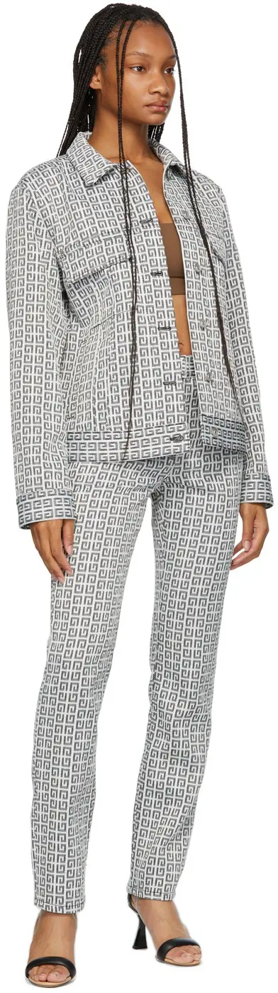 Givenchy 4g Jacquard Denim Jacket