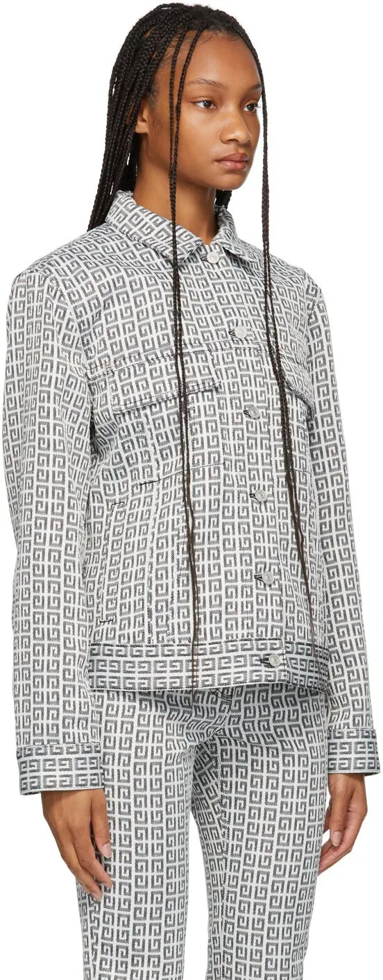 Givenchy 4g Jacquard Denim Jacket