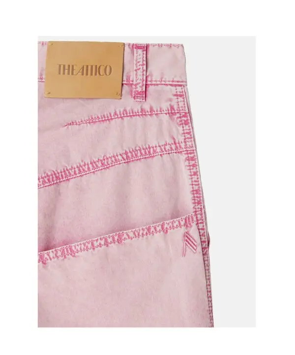 Attico Belt-loop Wide-leg Pants - Pink