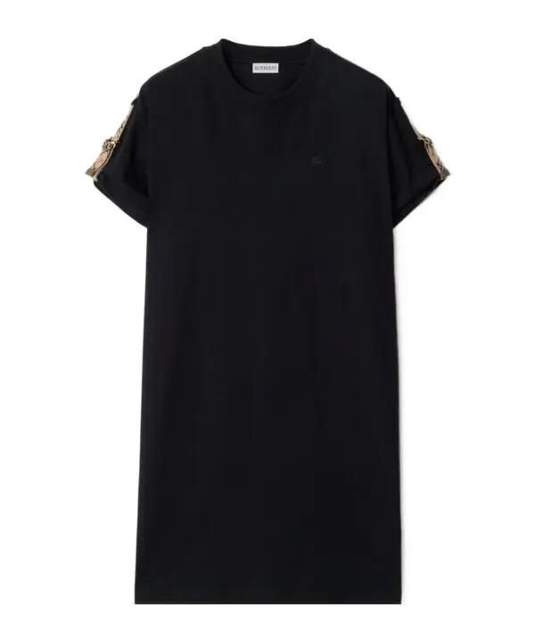 Burberry Logo Embroidered Crewneck T-shirt Dress