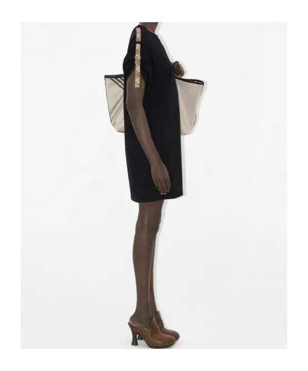 Burberry Logo Embroidered Crewneck T-shirt Dress