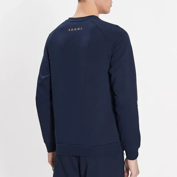 EA7 Logo Printed Crew Neck Sweater