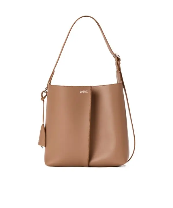 Loewe Bilbao Medium Bucket Bag - Mocha