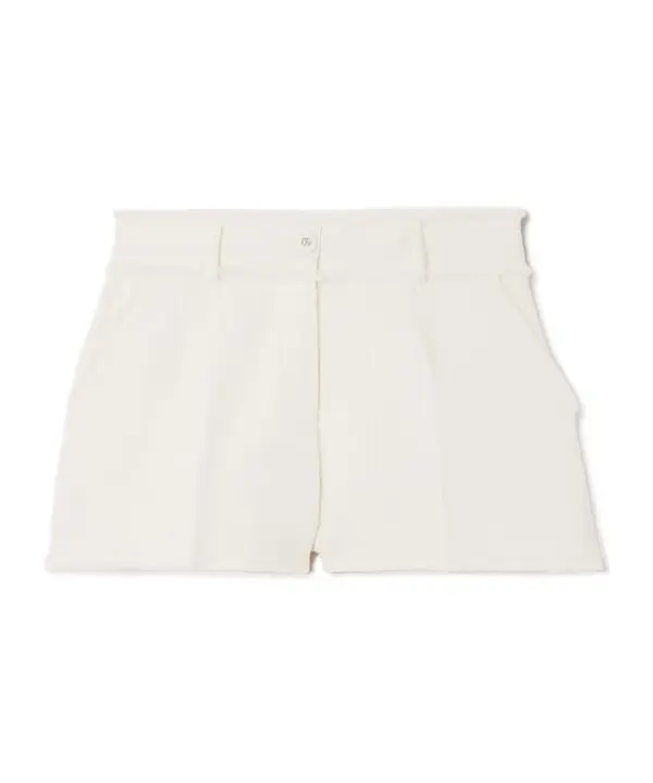 Dolce & Gabbana Frayed Detailing Tailored Shorts - White