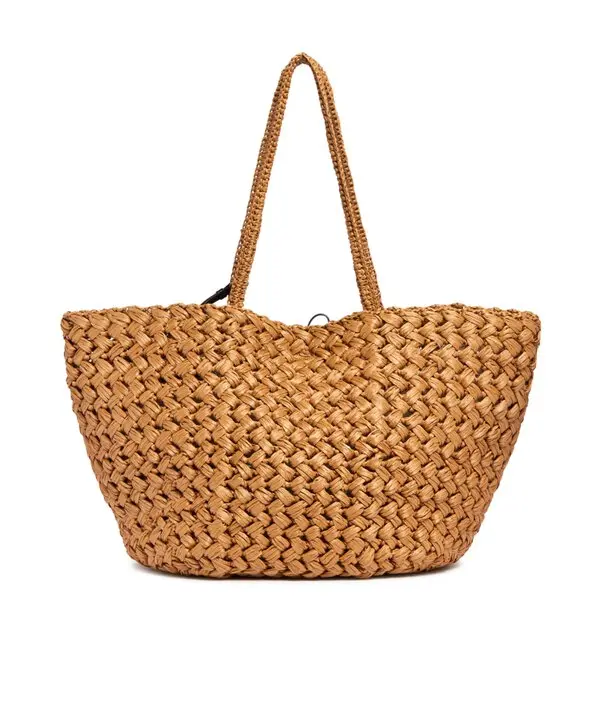 THE ROW Large Estelle Woven Tote Bag - Beige