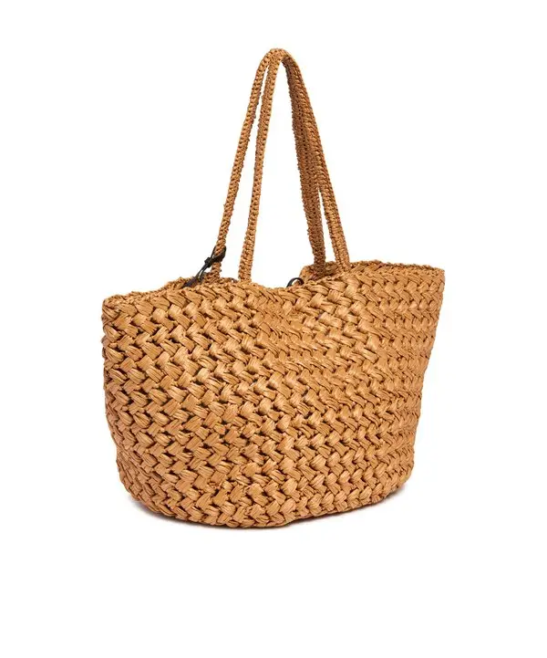 THE ROW Large Estelle Woven Tote Bag - Beige