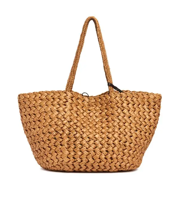 THE ROW Large Estelle Woven Tote Bag - Beige
