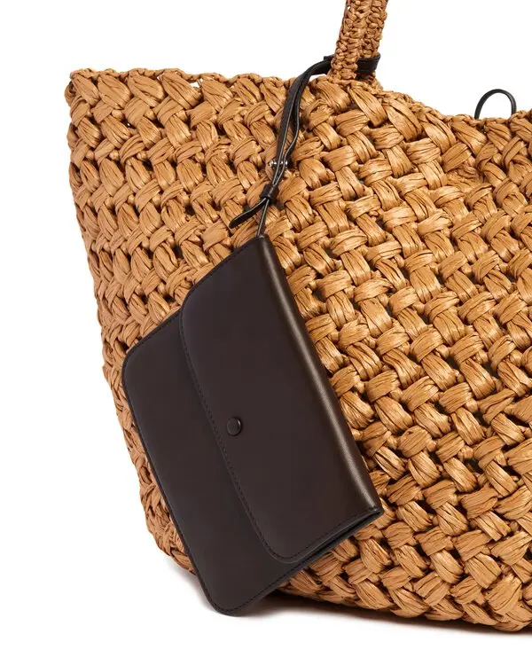 THE ROW Large Estelle Woven Tote Bag - Beige