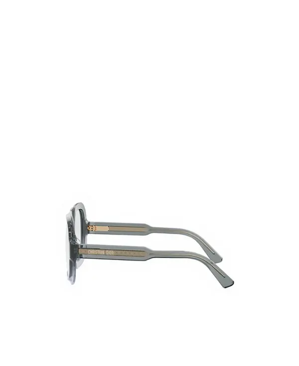 Dior Square Frame Eyeglasses - Gray
