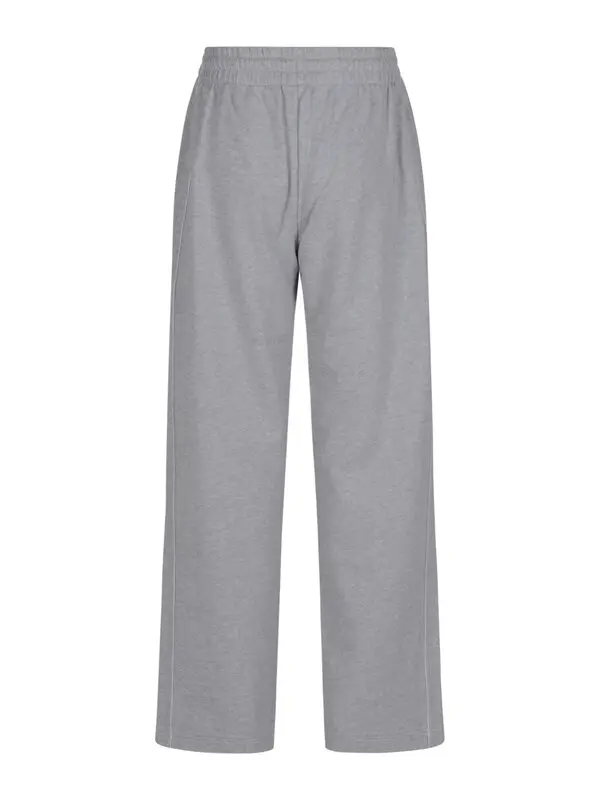 Casablanca Embroidered Cropped Sweatpants - Gray