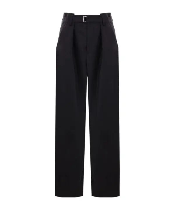 ANN DEMEULEMEESTER High-waisted Tailored Trousers - Black
