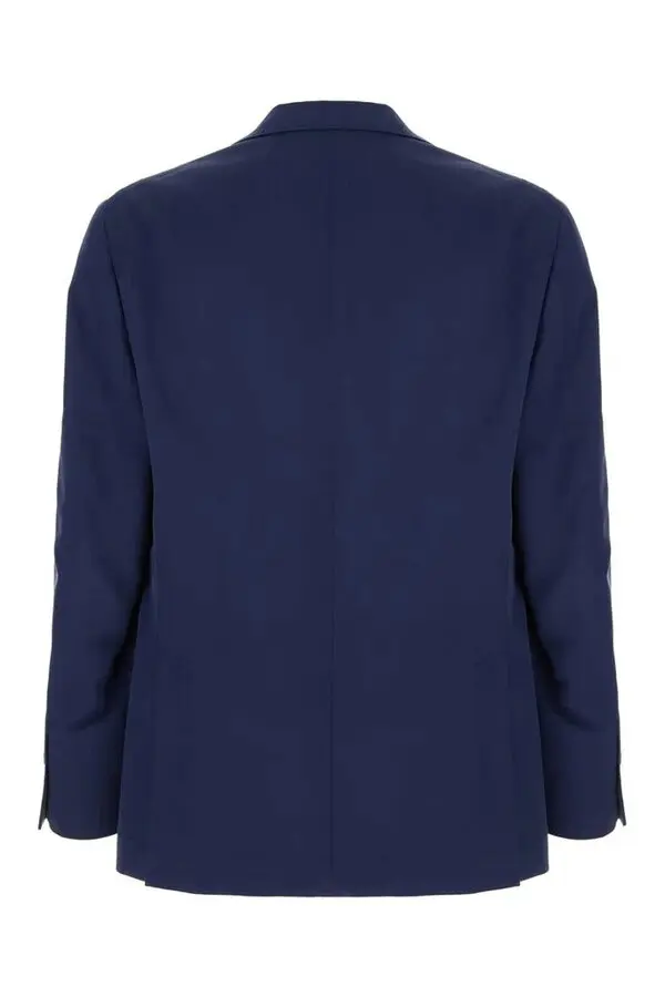 Brunello Cucinelli Single-breasted Silk Jacket - Blue