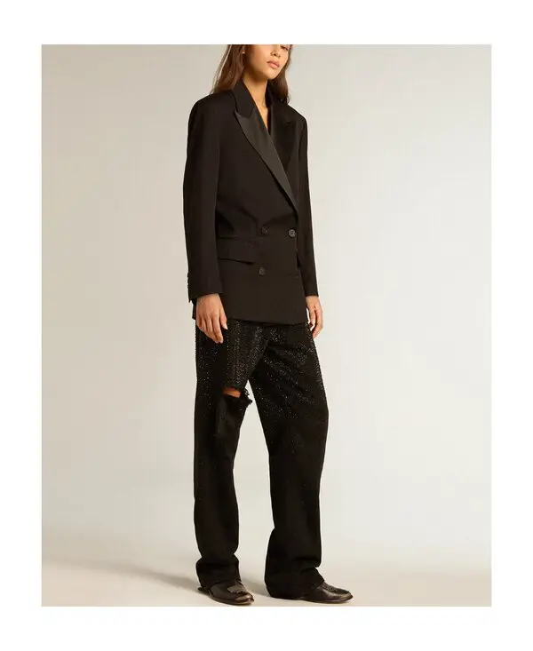 GOLDEN GOOSE Peak Lapel Double-breasted Tailored Blazer