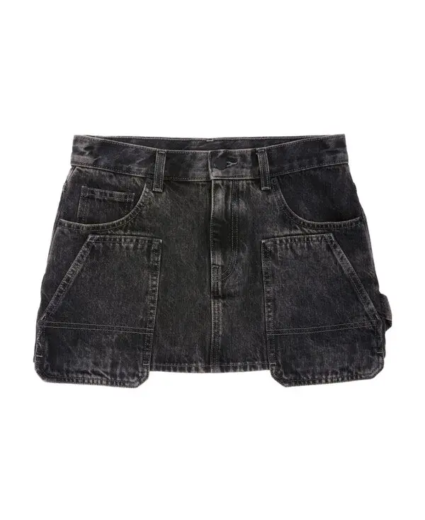 Helmut Lang Carpenter Denim Mini Skirt