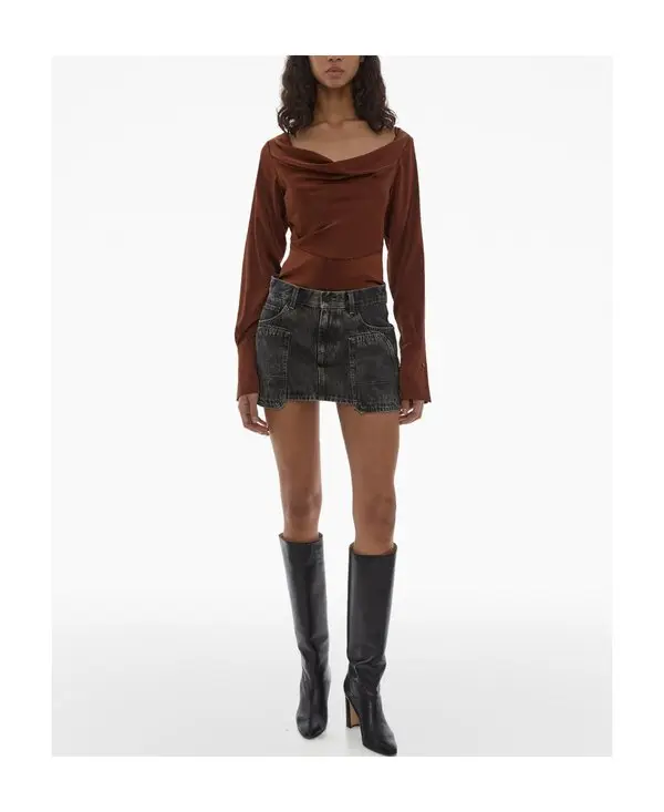 Helmut Lang Carpenter Denim Mini Skirt