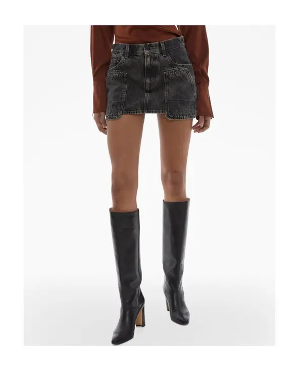 Helmut Lang Carpenter Denim Mini Skirt