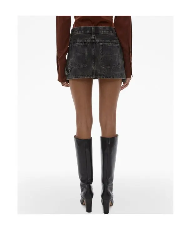 Helmut Lang Carpenter Denim Mini Skirt