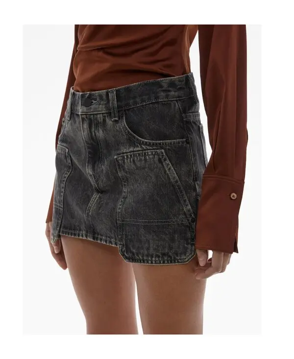 Helmut Lang Carpenter Denim Mini Skirt