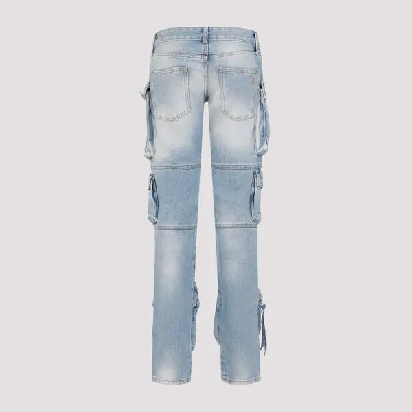 Attico Essie Cargo Jeans - Gray