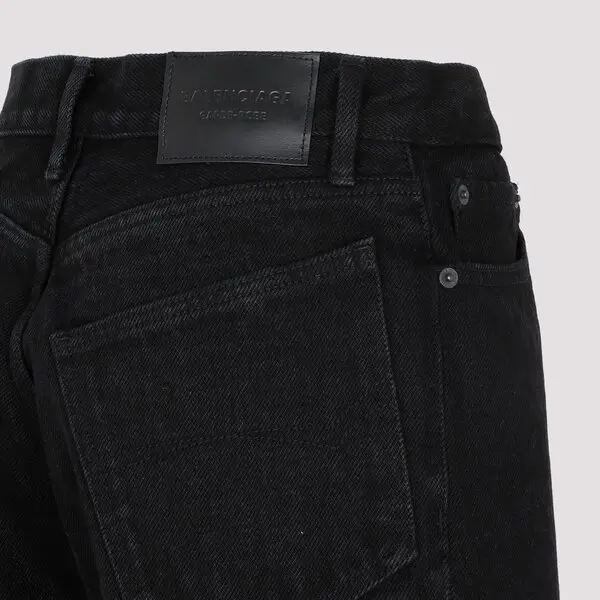 Balenciaga Cropped Leg Jeans With Logo