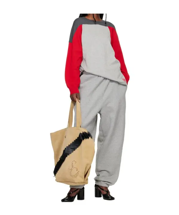 STEFAN COOKE Ribbed Intarsia Hem Sweater