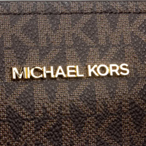 Michael Kors Jet Set Medium Logo Pocket Tote - Black