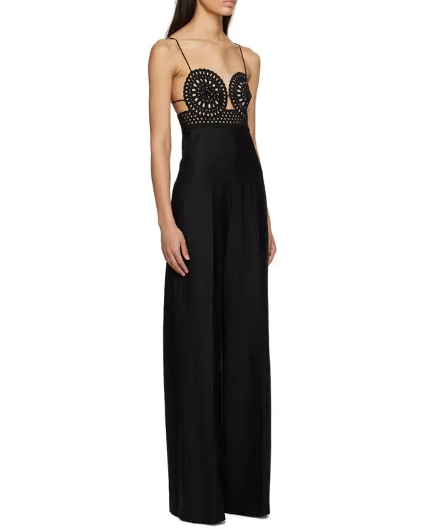 Stella McCartney Crochet And Wide Leg Jumpsuit