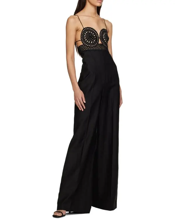 Stella McCartney Crochet And Wide Leg Jumpsuit
