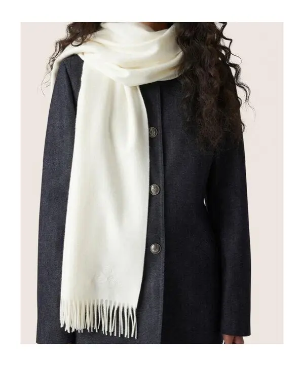 Loro Piana Logo Details Cashmere Scarf