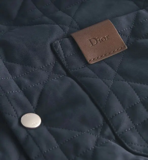 Dior Cannage Overshirt With Leather Patch