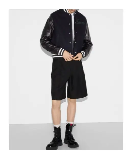 Gucci Leather Varsity Jacket