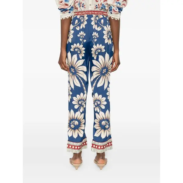 Farm Rio Luna Floral Wide Leg Pants