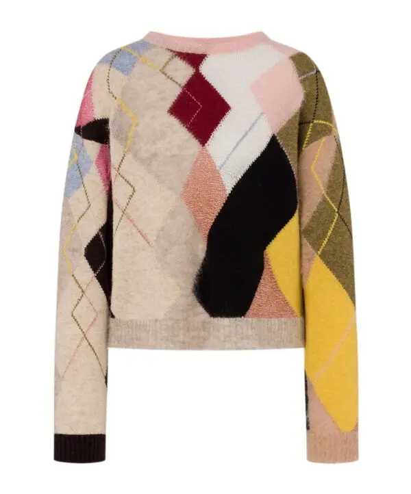 Moschino Argyle Knit Jumper - Nude